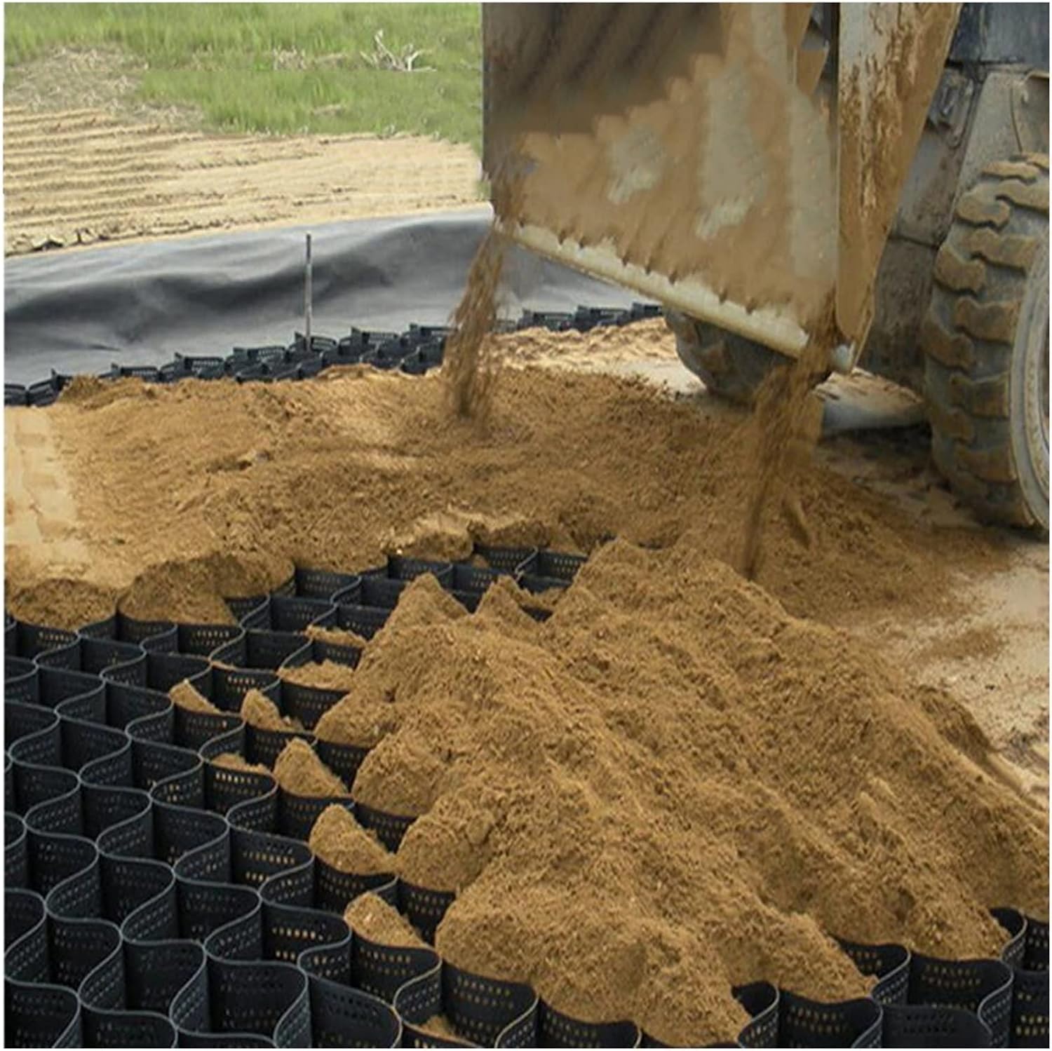 Amazon.com : SRNSAEB 5cm/ 2in Depth Geo Grid Driveway Stabilization ...