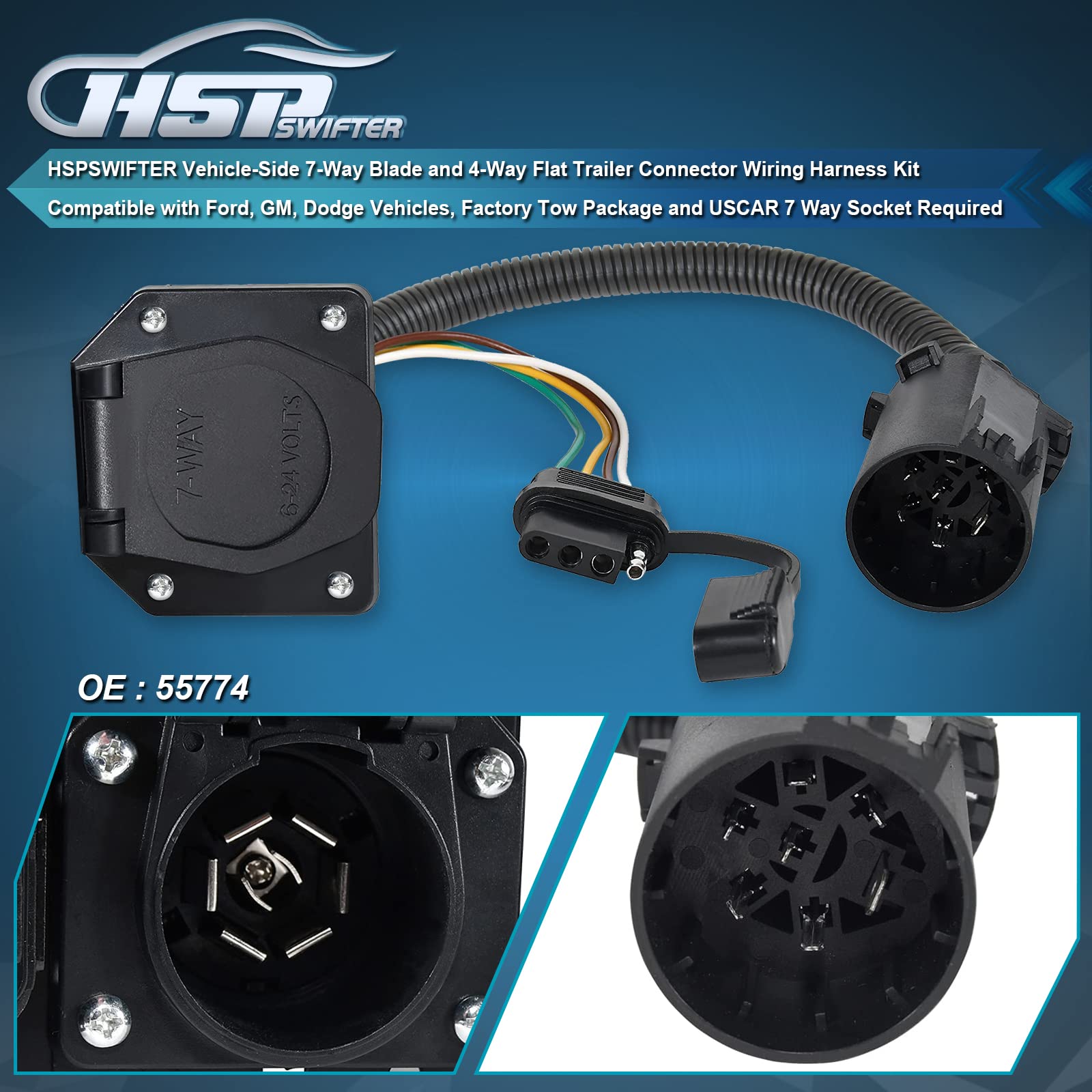 Snapklik.com : HSPSWIFTER 55774 Multi-Wire Adapter Contains 4-Way Flat ...