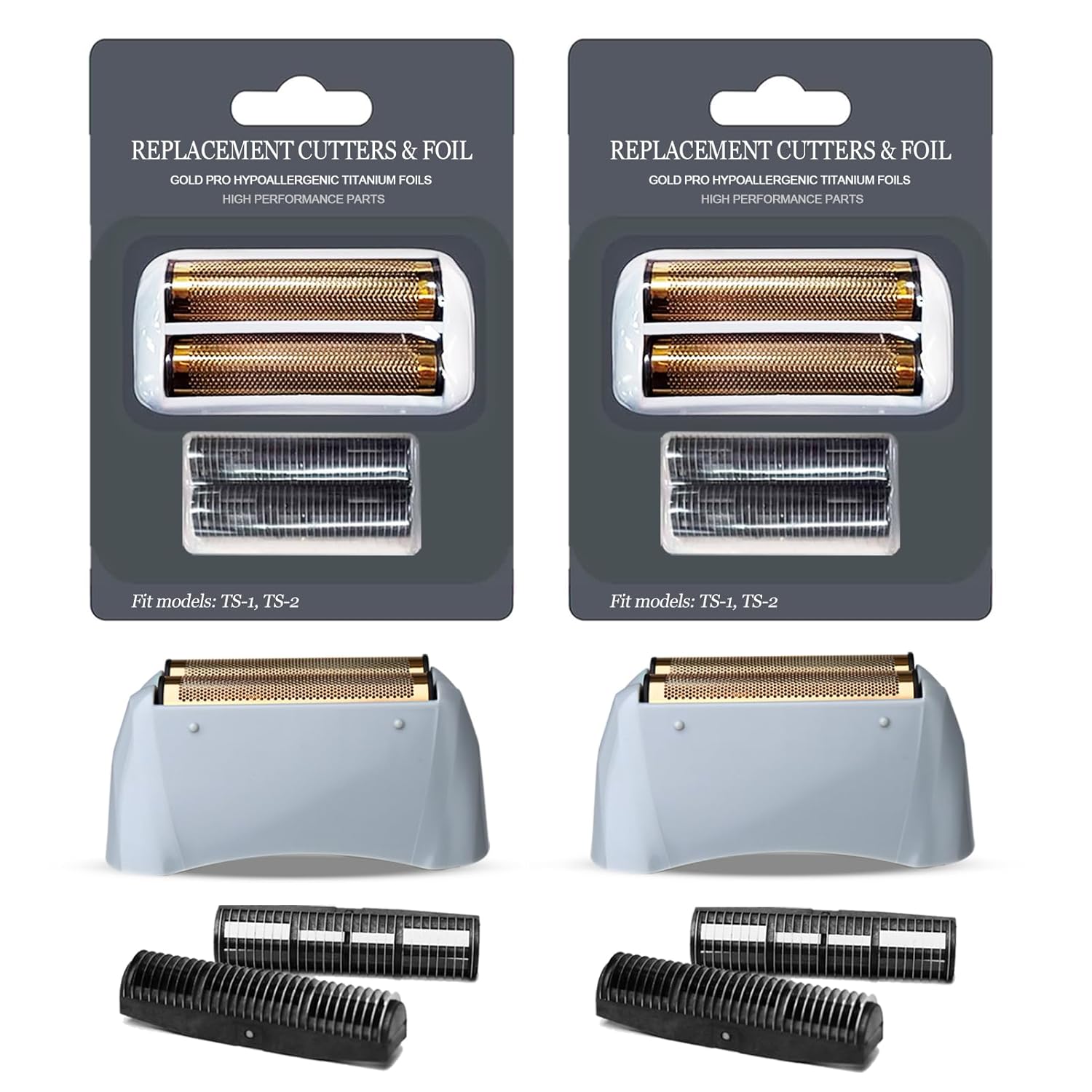 Amazon.com: OXSITO 2Pack Gold Pro Foil and Cutters Replacement for ...