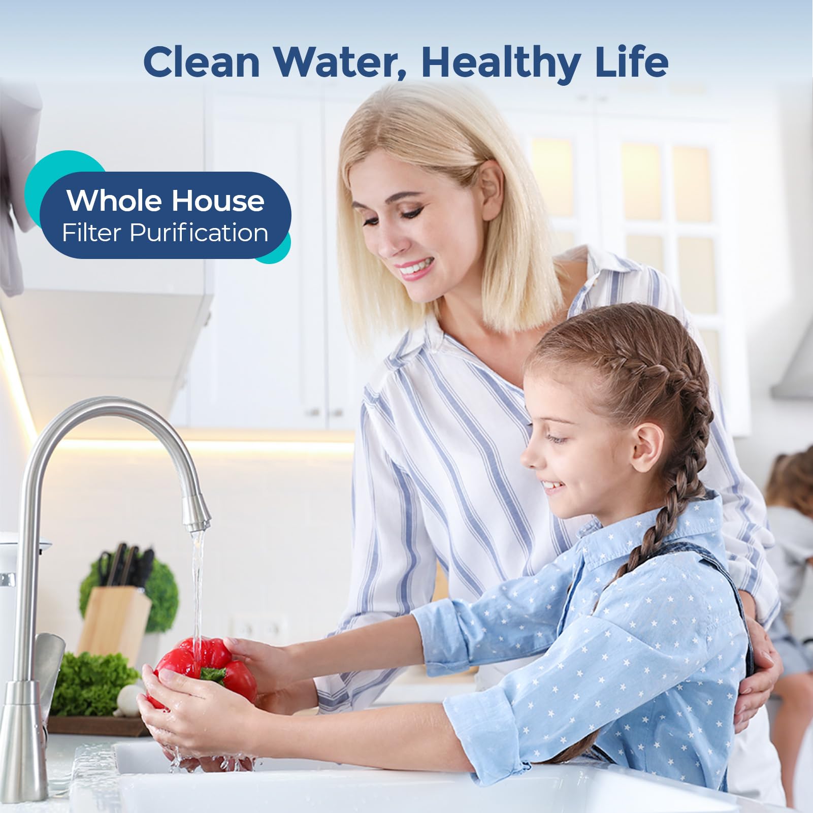 20" x 4.5" Water Filters, 5 Micron Whole House Sediment Filter ...