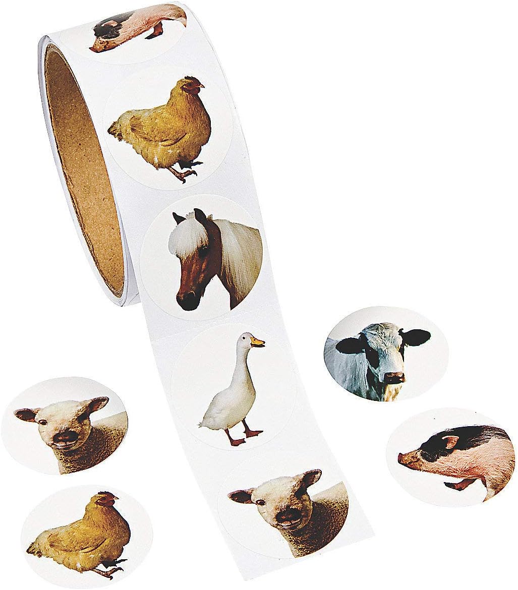 Amazon.com: Farm Animal Stickers for Kids - Kids Stickers for Classroom ...
