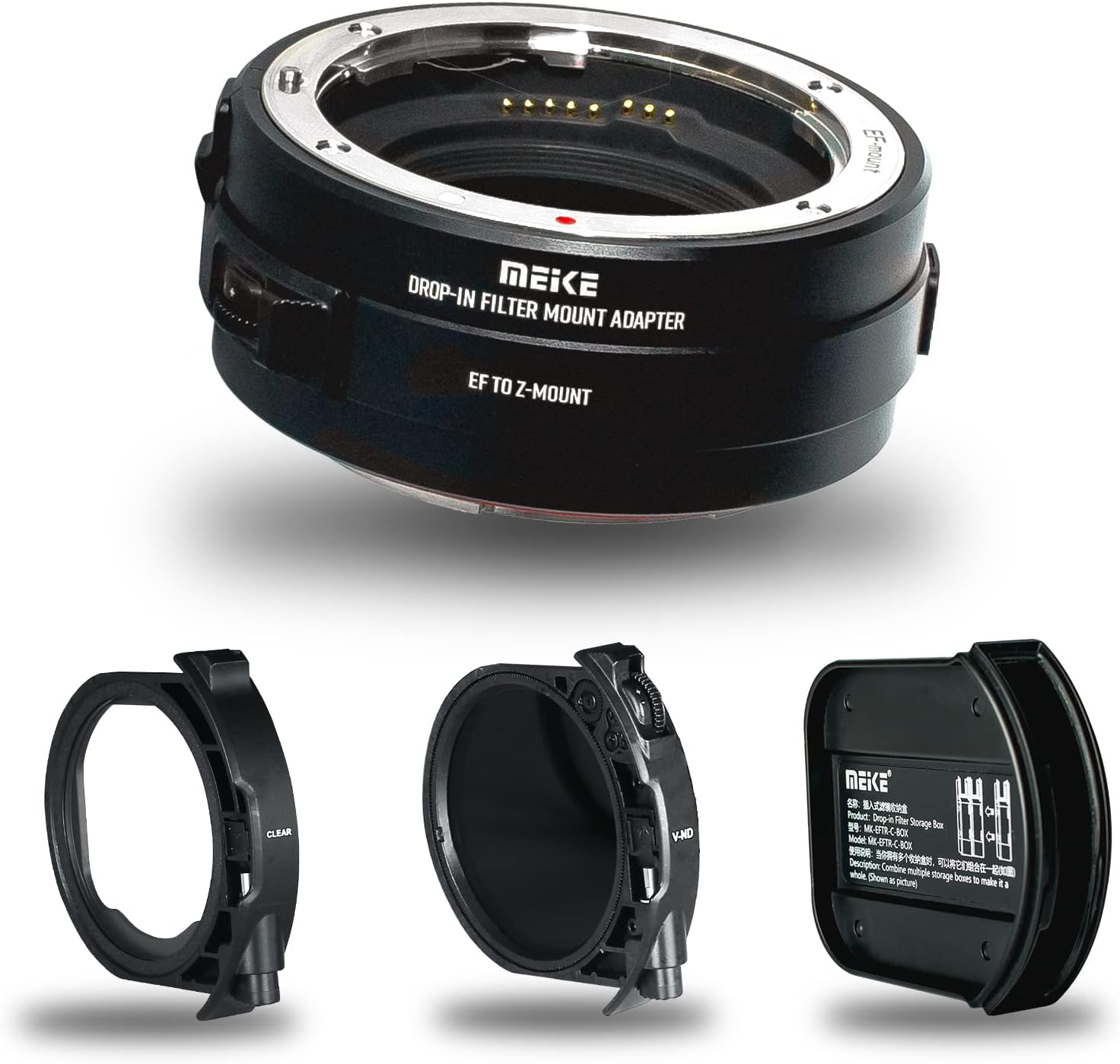 Amazon.com : Meike MK-EFTZ-C VND Metal Auto-Focus Mount Lens Adapter ...