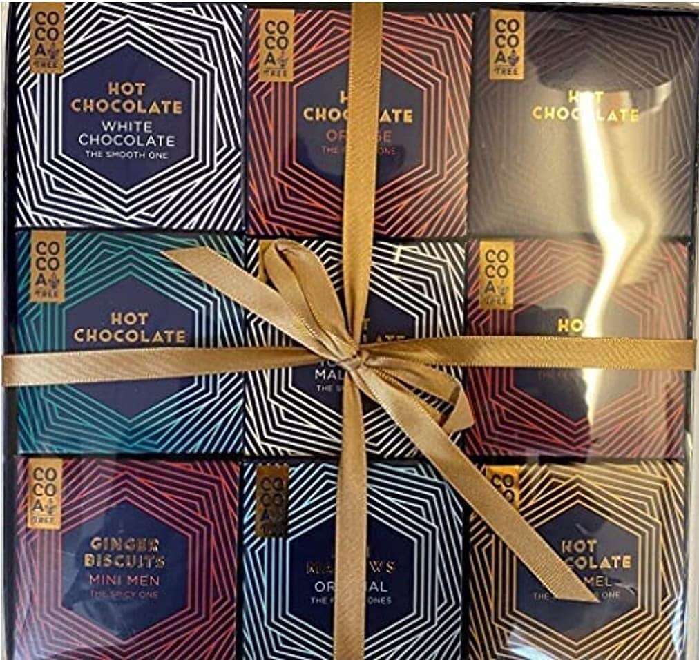 Buy Hot Chocolate Gift Box Set - Cocoa Tree Hot Chocolate 9 Assorted ...