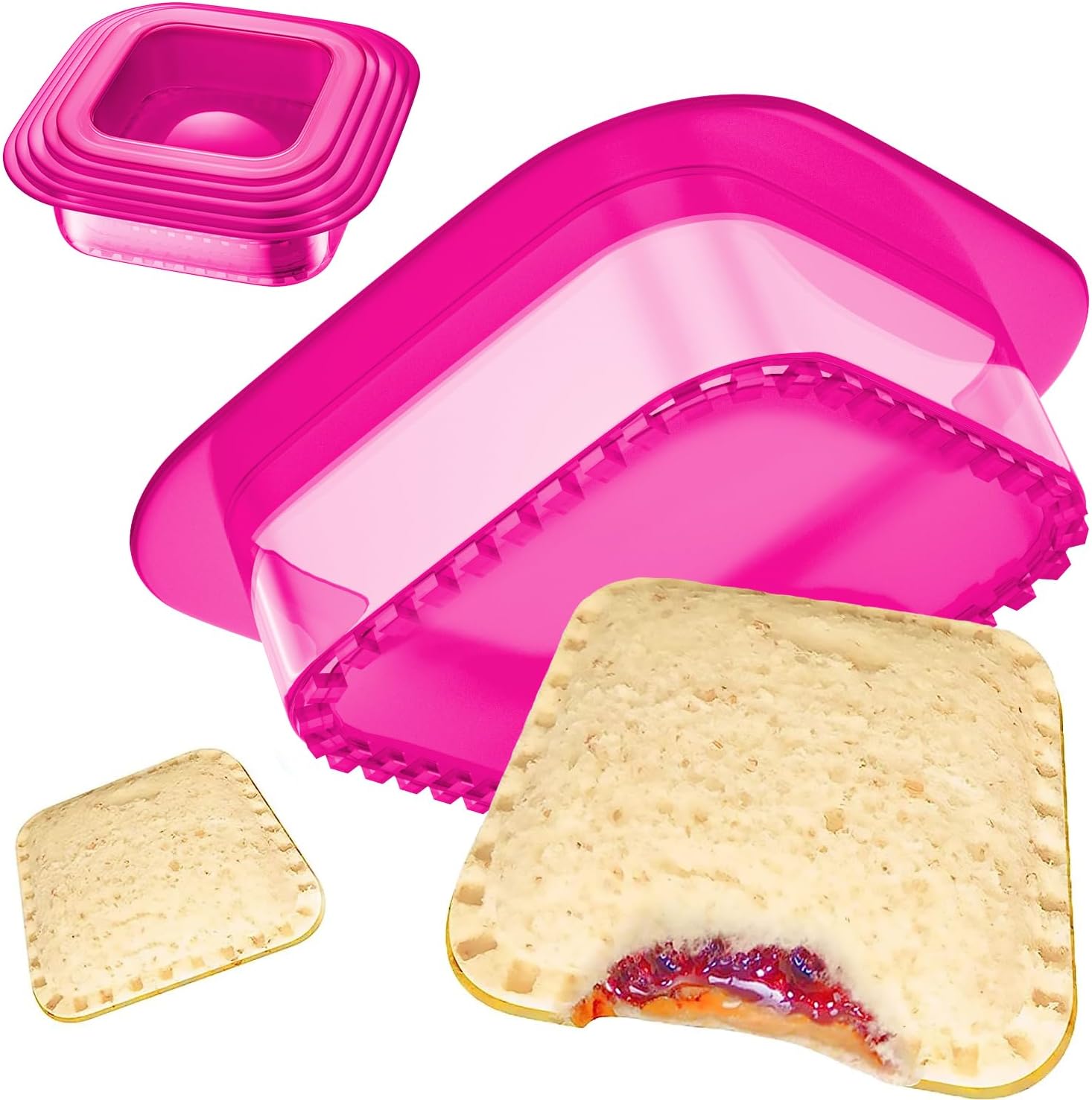 Amazon.com: HiYZ Sandwich Cutter and Sealer - 5 PCS Decruster Sandwich ...