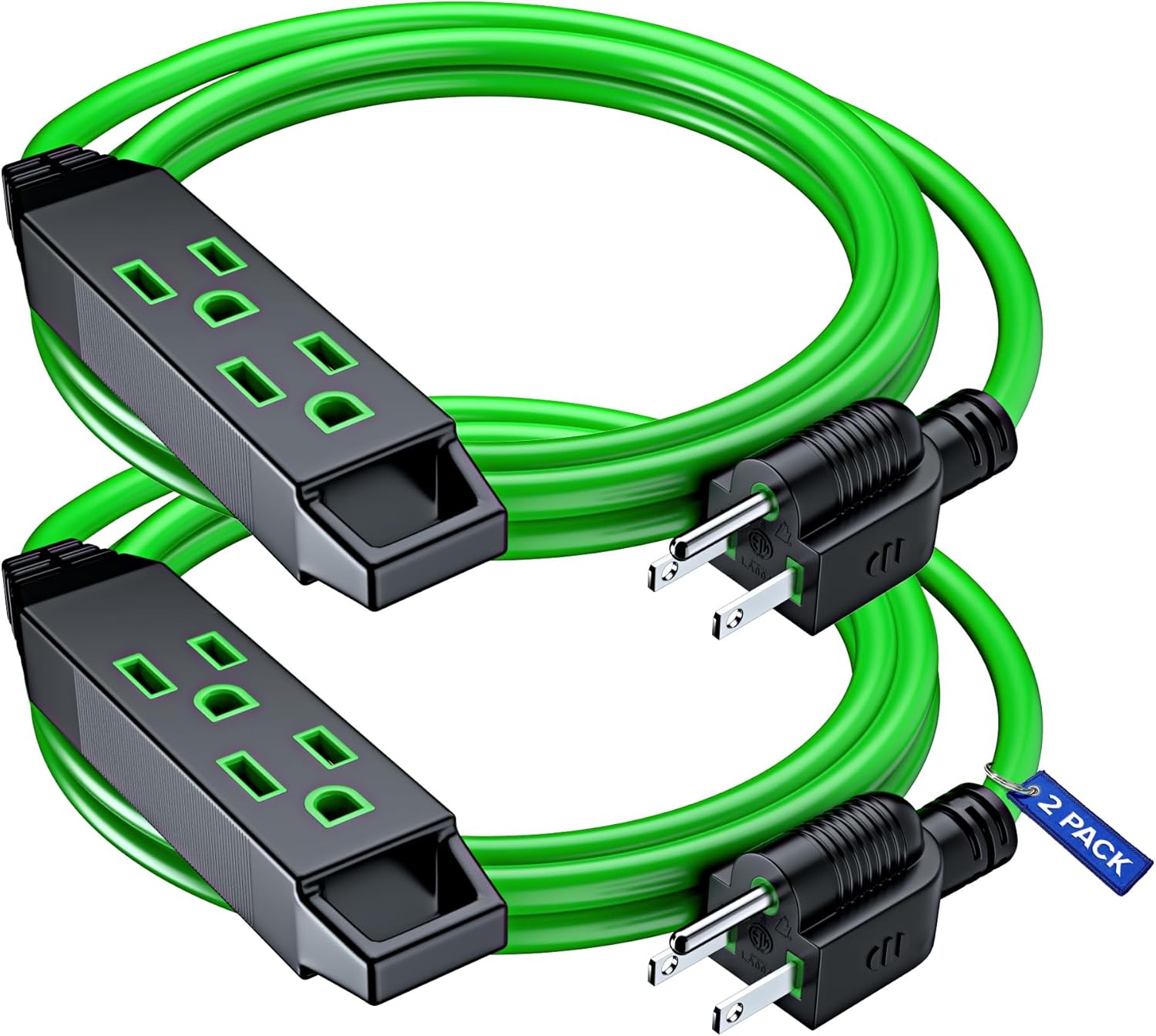 Amazon.com: Extension Cord 6 ft, Outdoor Extension Cord with Multiple ...