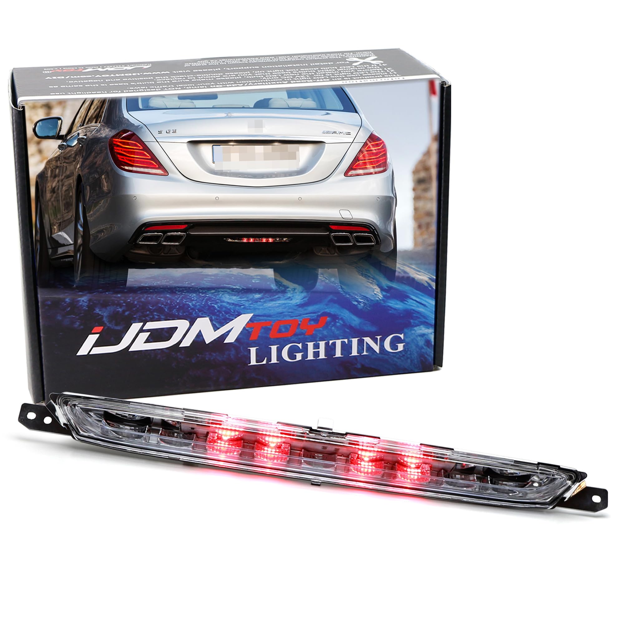 Buy iJDMTOY Euro-Spec Clear Lens Full LED Rear Fog Light for Rear ...