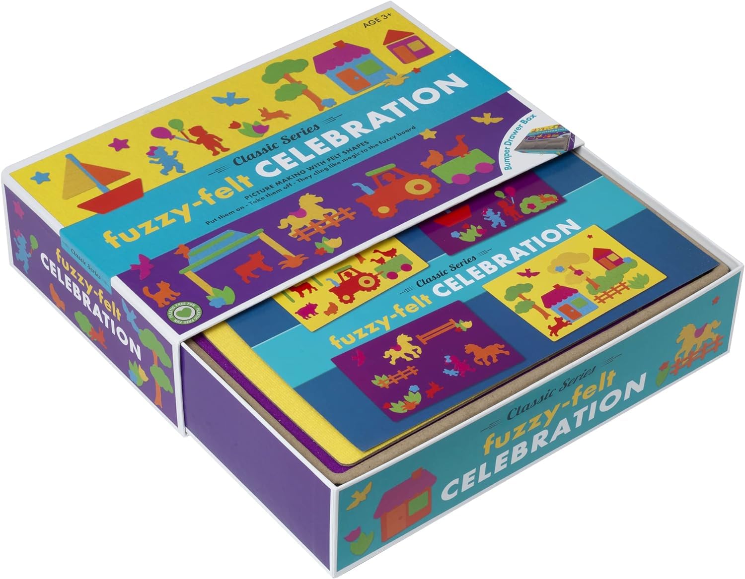 iTrend Fuzzy Felt Retro Celebration Box Story Board Set - Educational ...