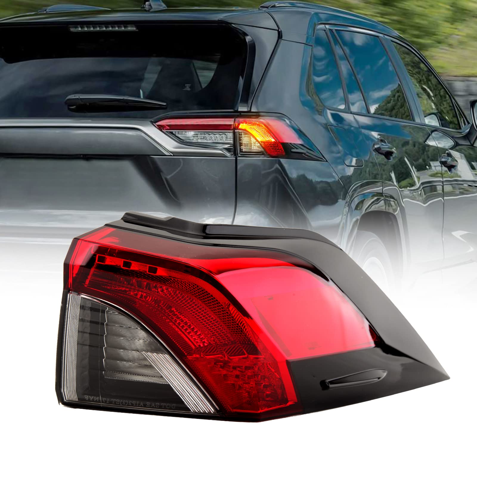Tail Light for Toyota RAV4 2019 2020 2021 Outer Rear Brake Lamp Replace ...
