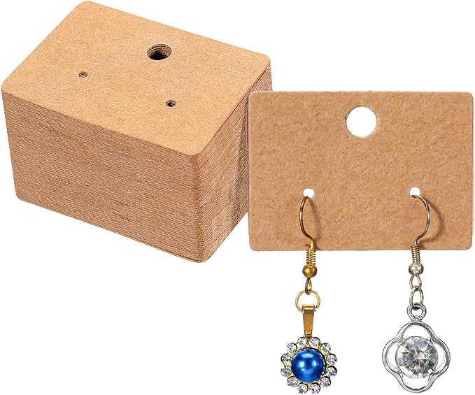 Amazon.com: Mabor 100Pcs Earring Cards Earring Display Holder Cards ...