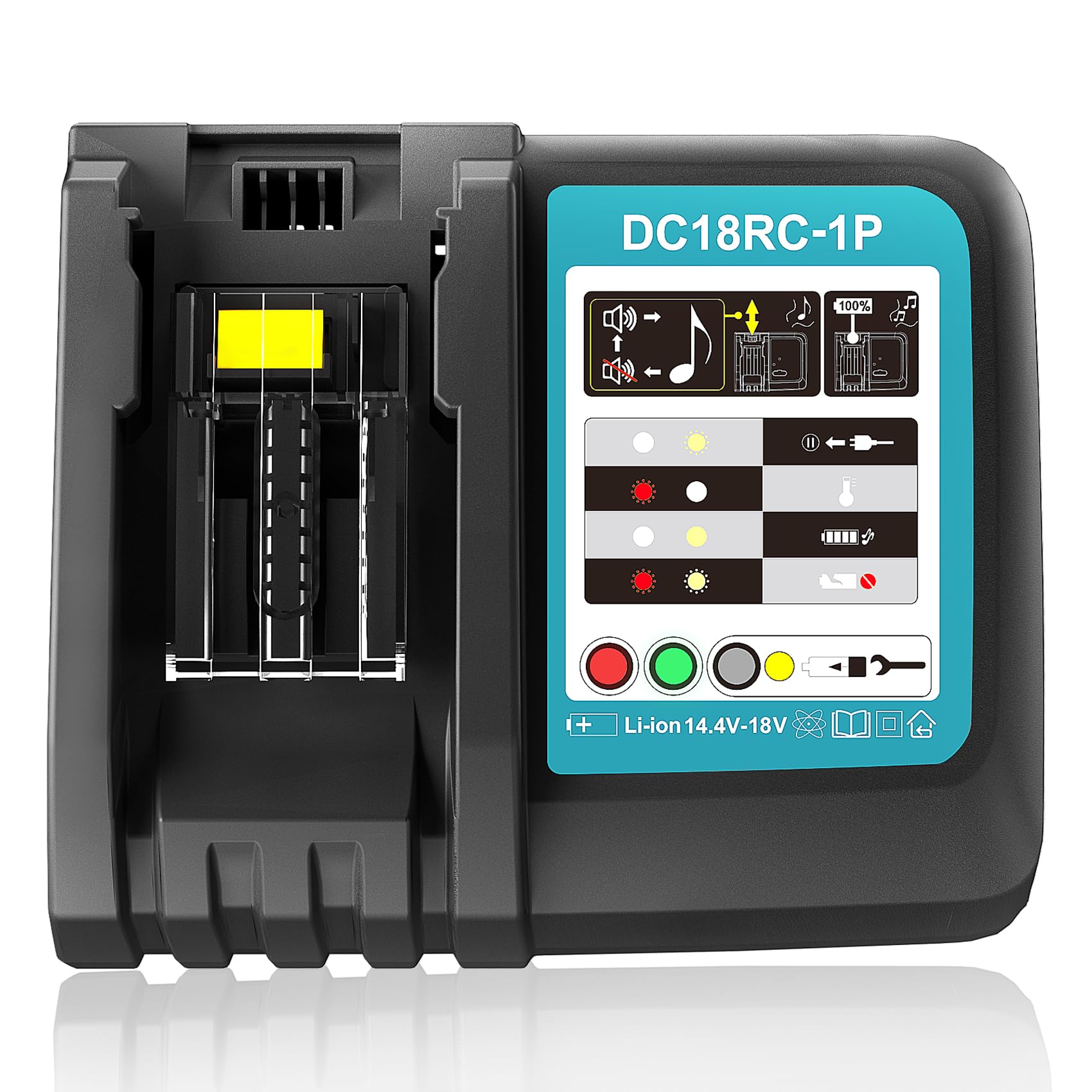 Amazon.com: DC18RC 18V Lithium-Ion Rapid Charger Compatible with Makita ...