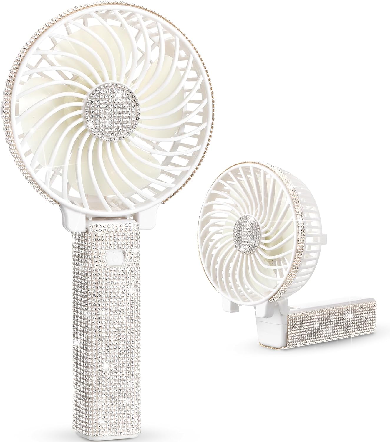 Amazon.com: Mudder Rhinestone Handheld Fan Crystal Bling Mini Personal ...
