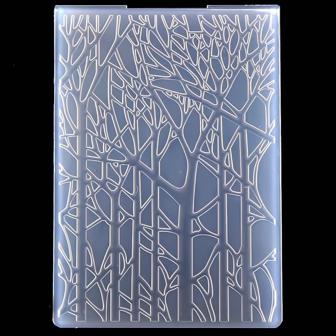 Amazon.com: Kwan Crafts 3D Tree Plastic Embossing Folders for Card ...