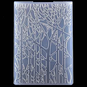 Amazon.com: Kwan Crafts 3D Tree Plastic Embossing Folders for Card ...