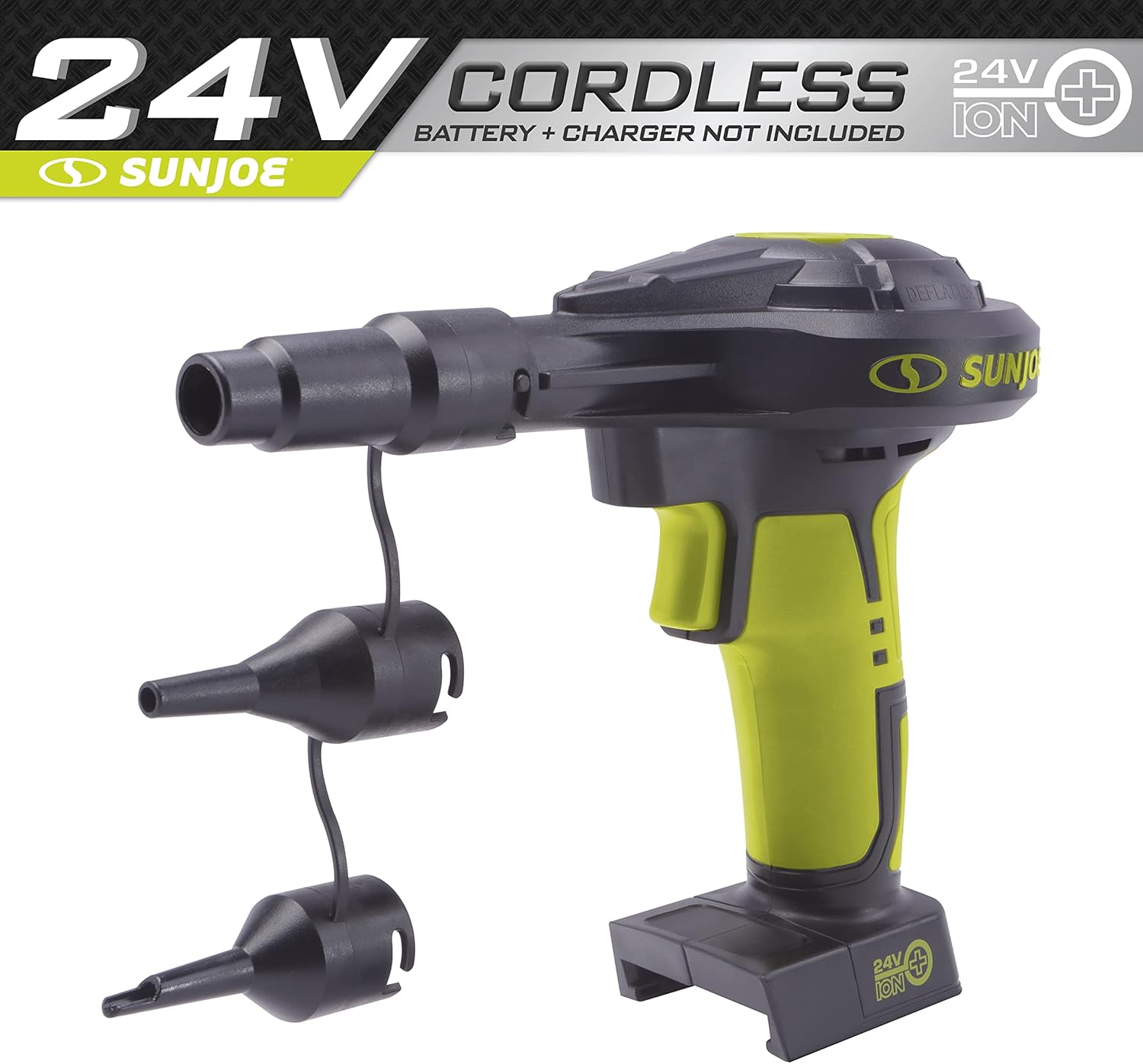 Sun Joe 24V-AJV-CT 24-Volt High-Volume Portable Inflator Instruction Manual