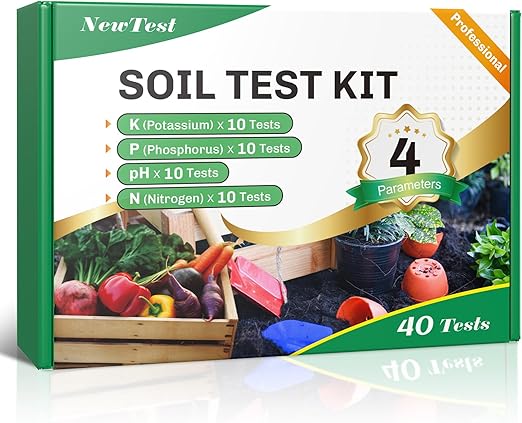 Amazon.com: NewTest Soil Test Kit 4 Parameters: Professional Accurate ...