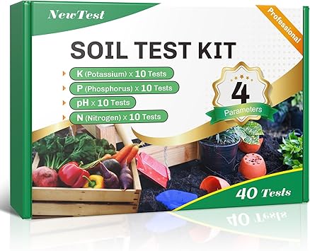 Amazon.com: NewTest Soil Test Kit 4 Parameters: Professional Accurate ...
