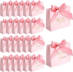 Amazon.com: VGOODALL 24PCS Thank You Gift Bags, 4.5x3.9x1.8Inches Mini ...