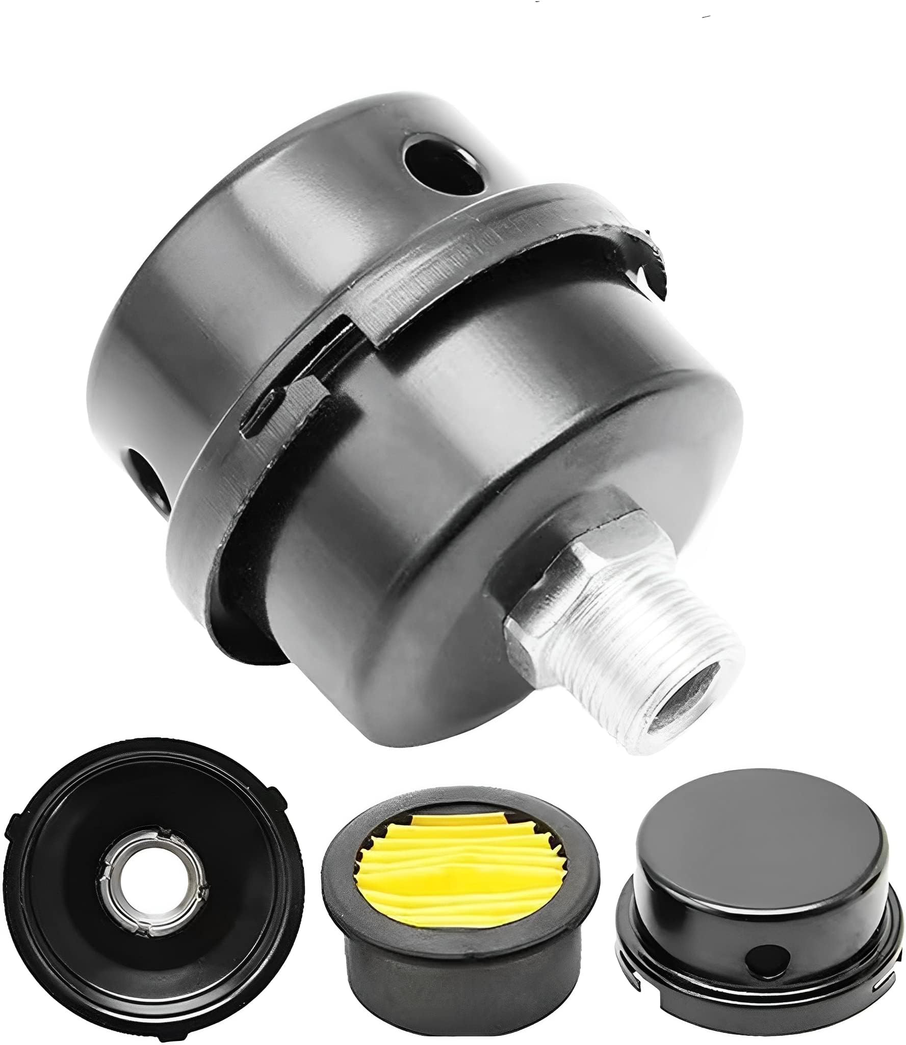 Amazon.com: Air Compressor Filter, Metal Air Compressor Intake Filter ...