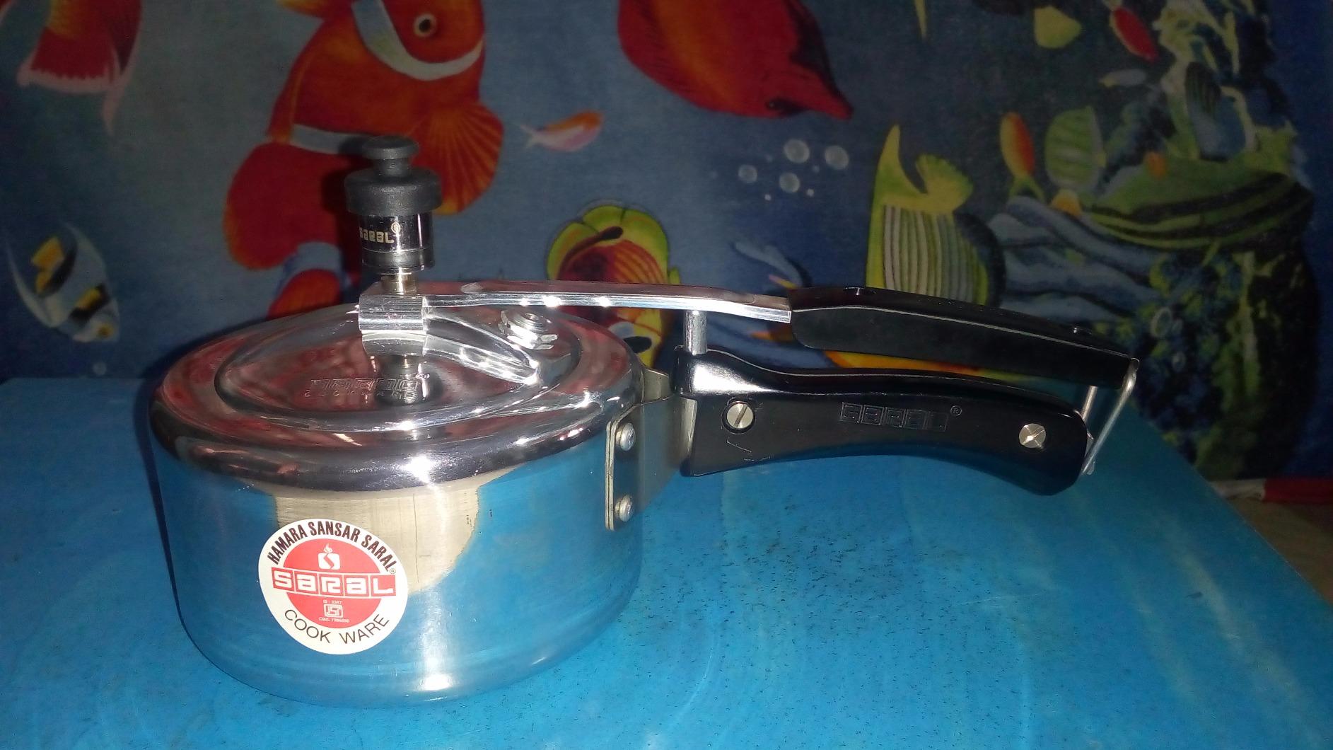 Buy SARAL Pressure Cooker (Aluminium, Inner Lid), 1.5 liter, Silver ...