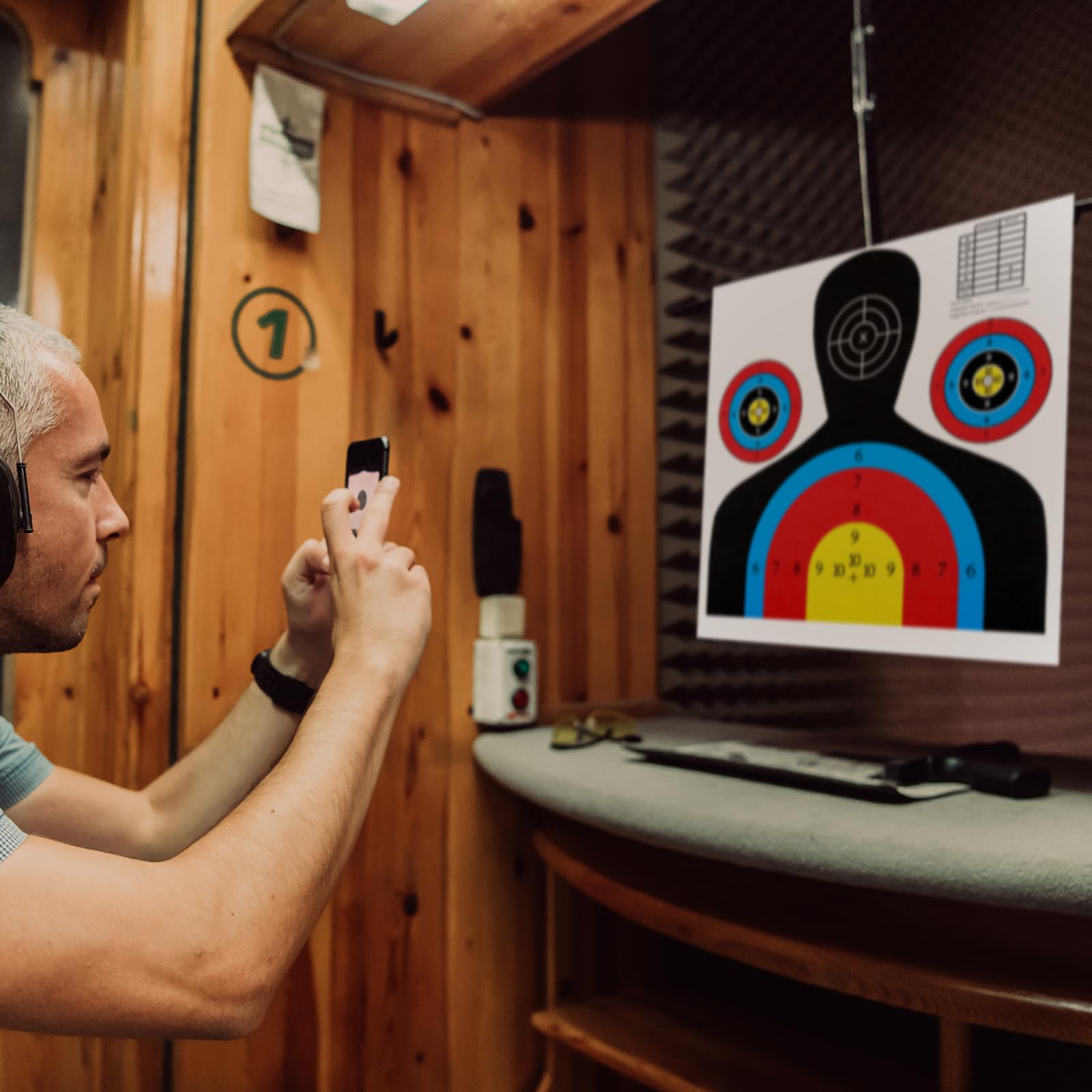 Snapklik.com : Fainne 200 Sheets Paper Targets For Shooting 12 X 12 ...