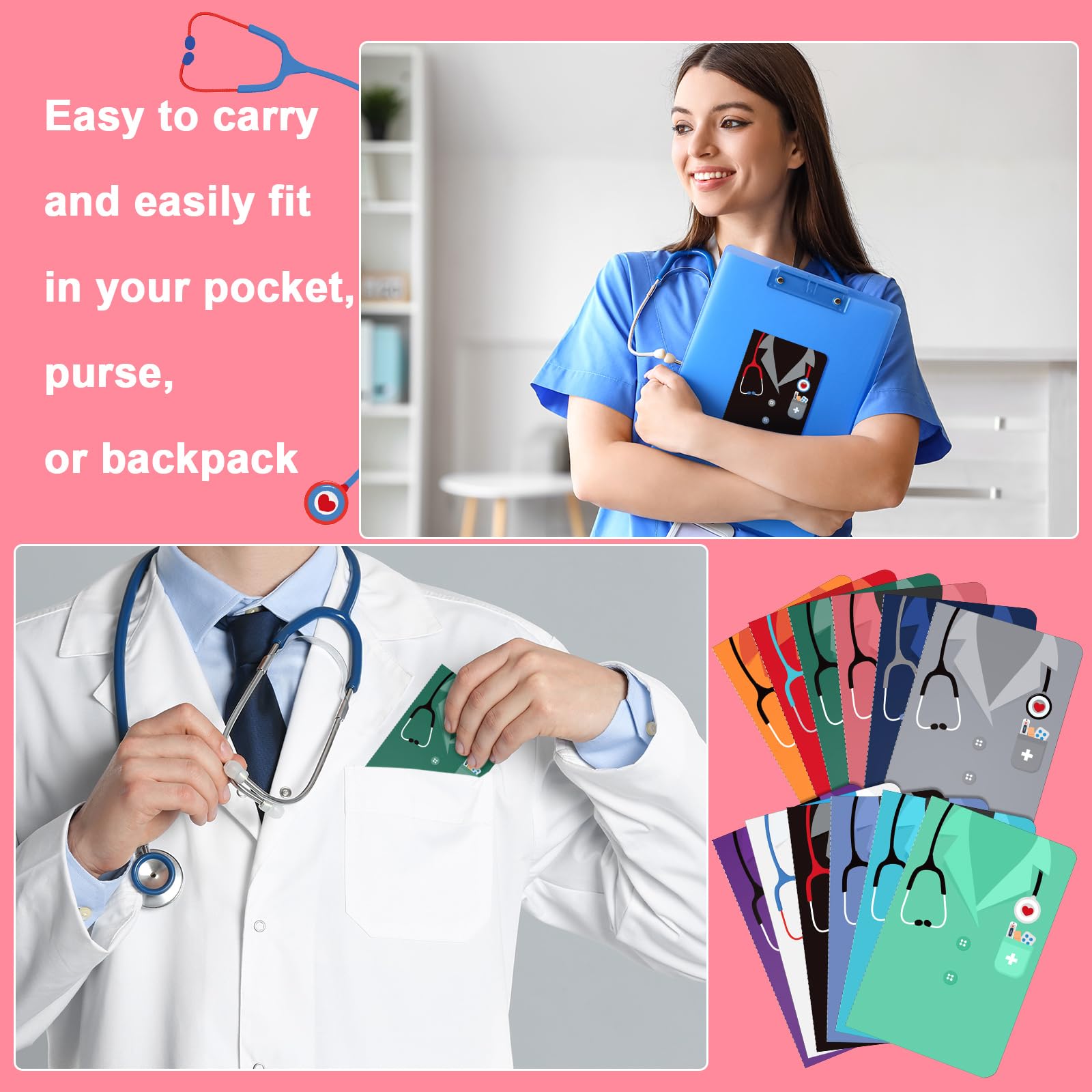Snapklik.com : Nezyo 24 Pieces Nurse Mini Notebooks Nurse Appreciation ...