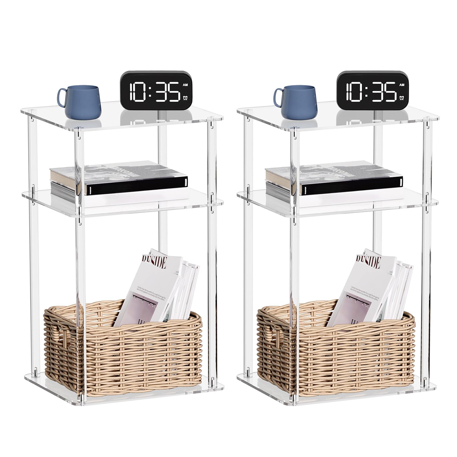 7 Best Acrylic Bedside Table | Clear & Modern