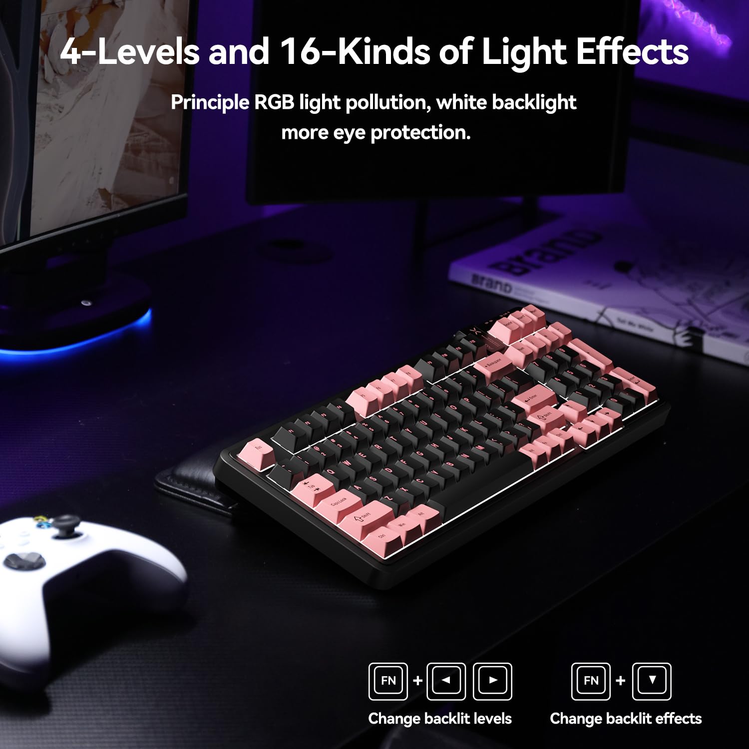 Snapklik.com : AUSDOM 98Pro Silent Wireless Mechanical Keyboard,Tri ...