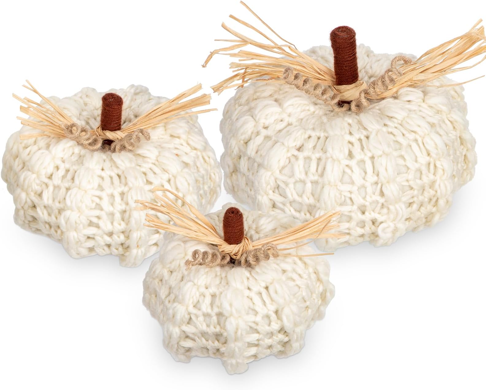 Amazon.com: Wonderjune 12 Pcs Artificial Grapevine Ball Pumpkins ...