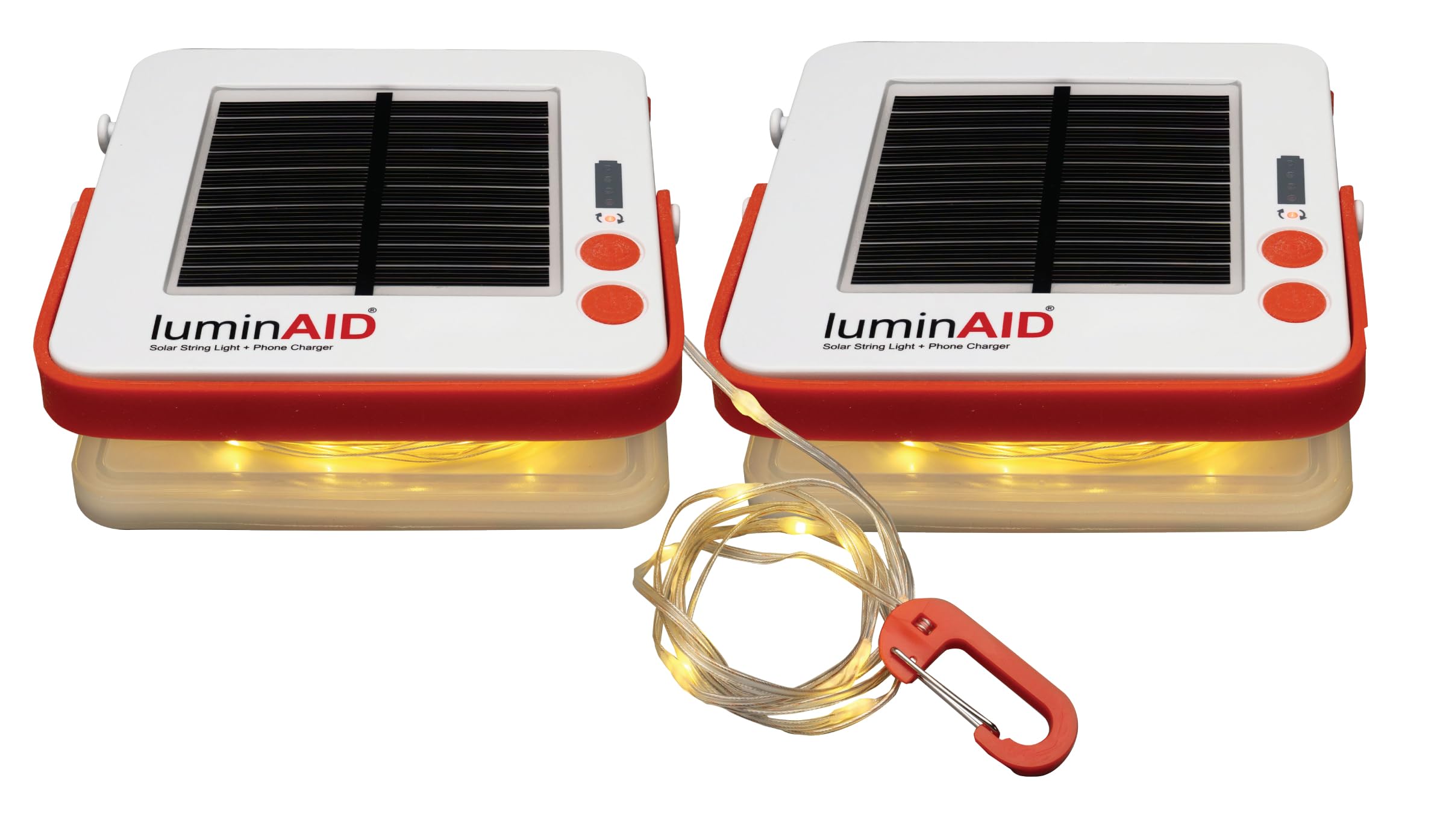 LuminAID Solar String Light with Phone Charger - Tent Lights for ...