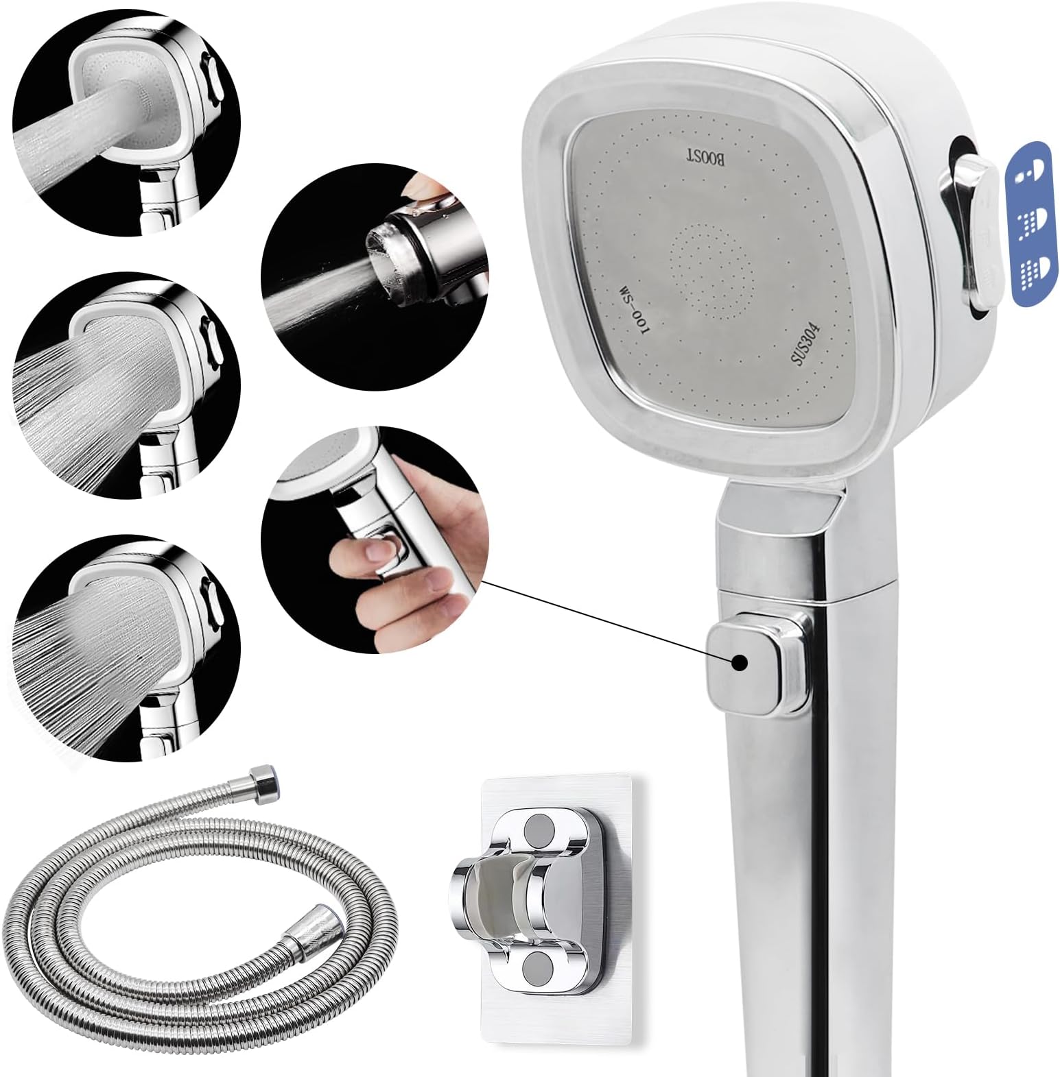 Amazon.com: RV Shower Head with Hose and On Off Switch (Trickle), Water ...