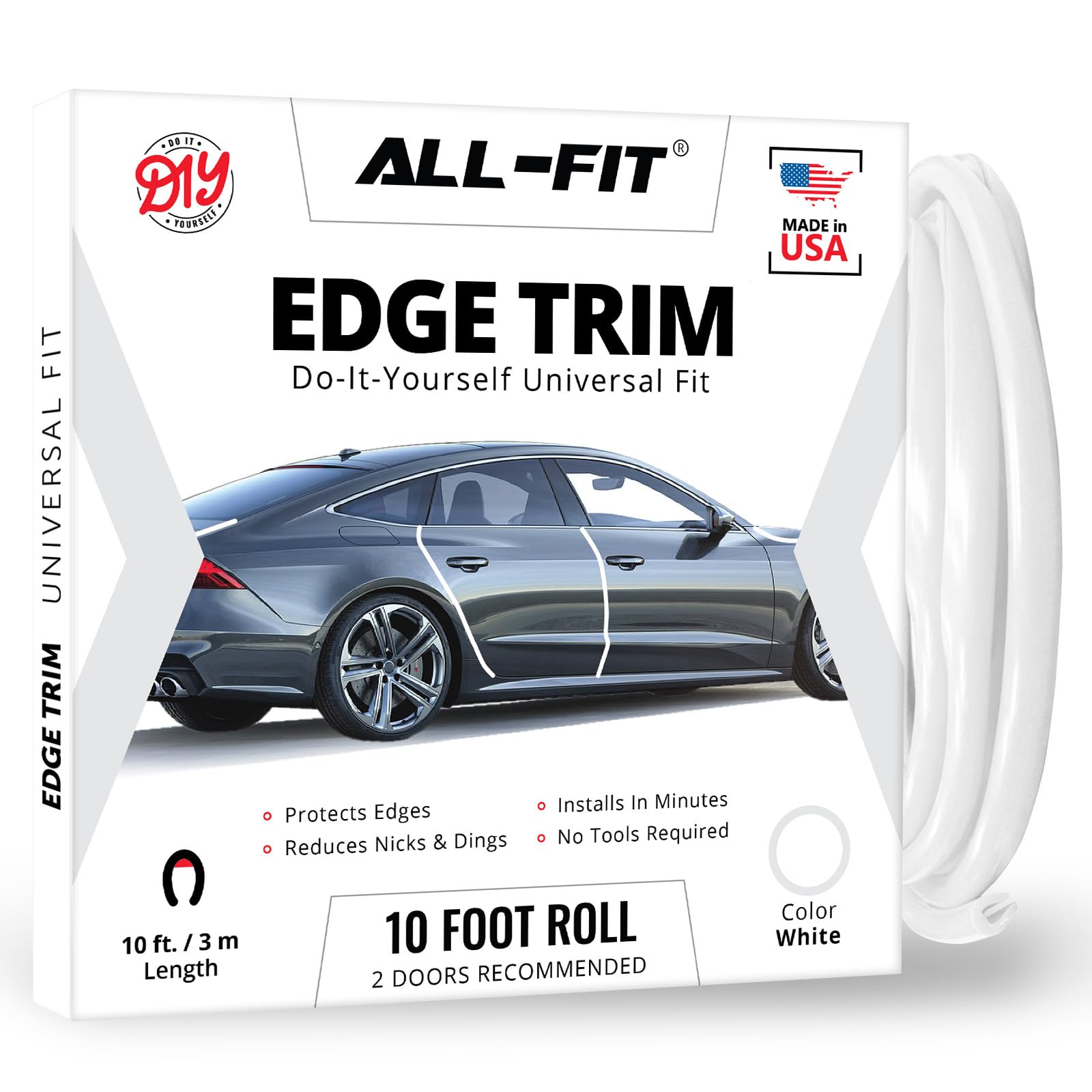 Snapklik.com : All-Fit Automotive Car Door Edge Protector Universal DIY ...