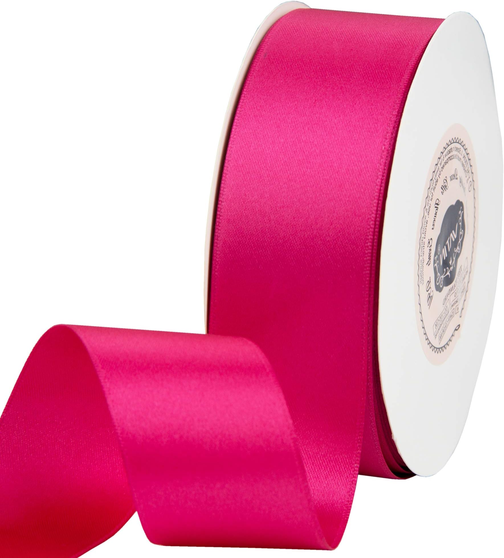 Amazon.com: Stuffvisor Pink Satin Ribbon, 1 inch x 50 Yards, Double ...