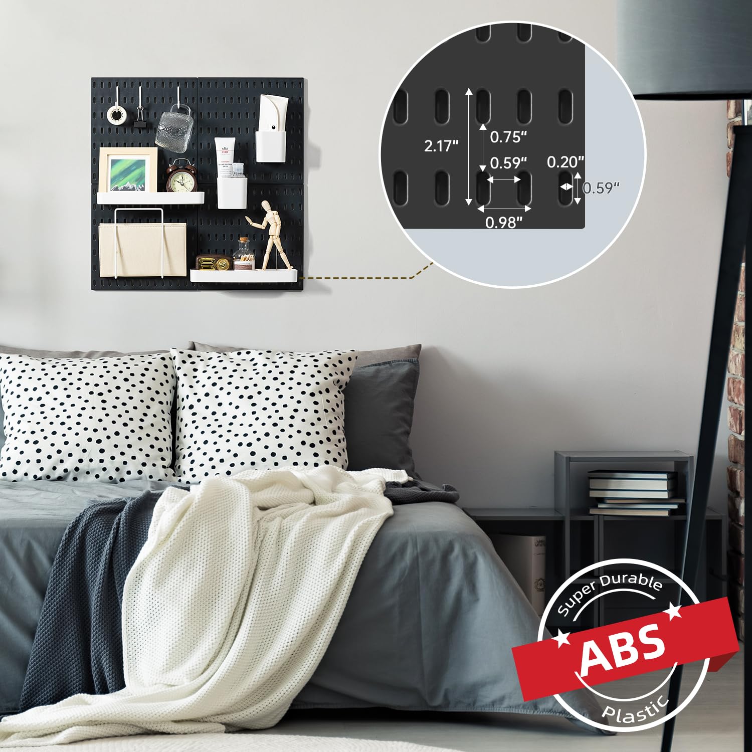 Snapklik.com : Pegboard Combination Wall Organizer Kit, 4 Pieces ...