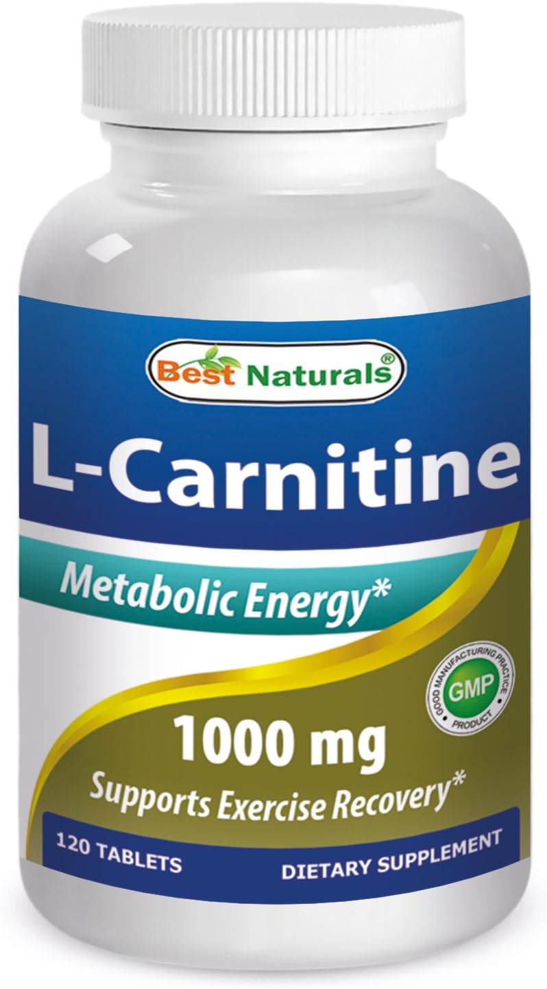 Amazon.com: Best Naturals L-Carnitine Fumarate 1000mg per Tablet - 120 ...