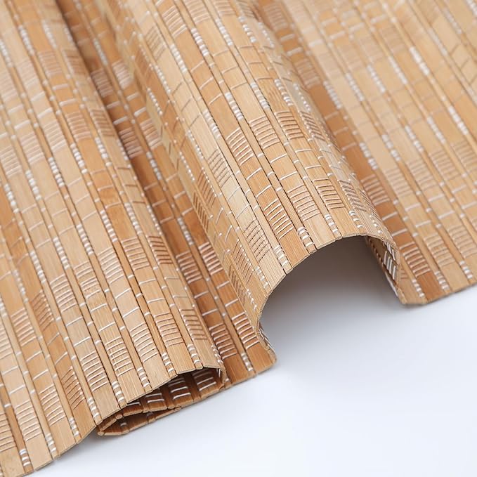 Amazon.com: Bamboo Roman Shades, Cordless Natural Woven Blinds, Privacy ...