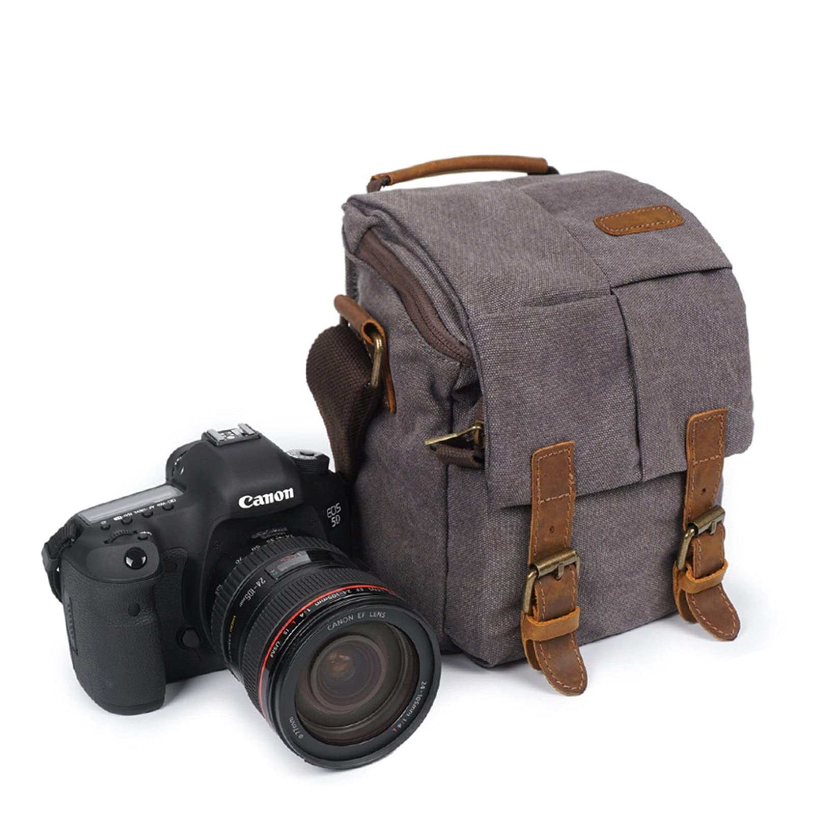 Amazon.co.jp: メンズヴィンテージオイルワックスキャンバスショルダー