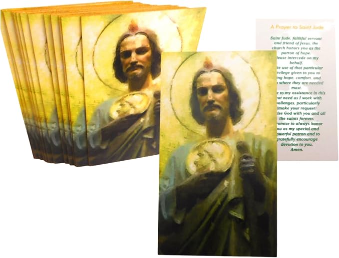 Amazon.com: Westmon Works St Jude Prayer Cards Bulk Pack Patron Saint ...