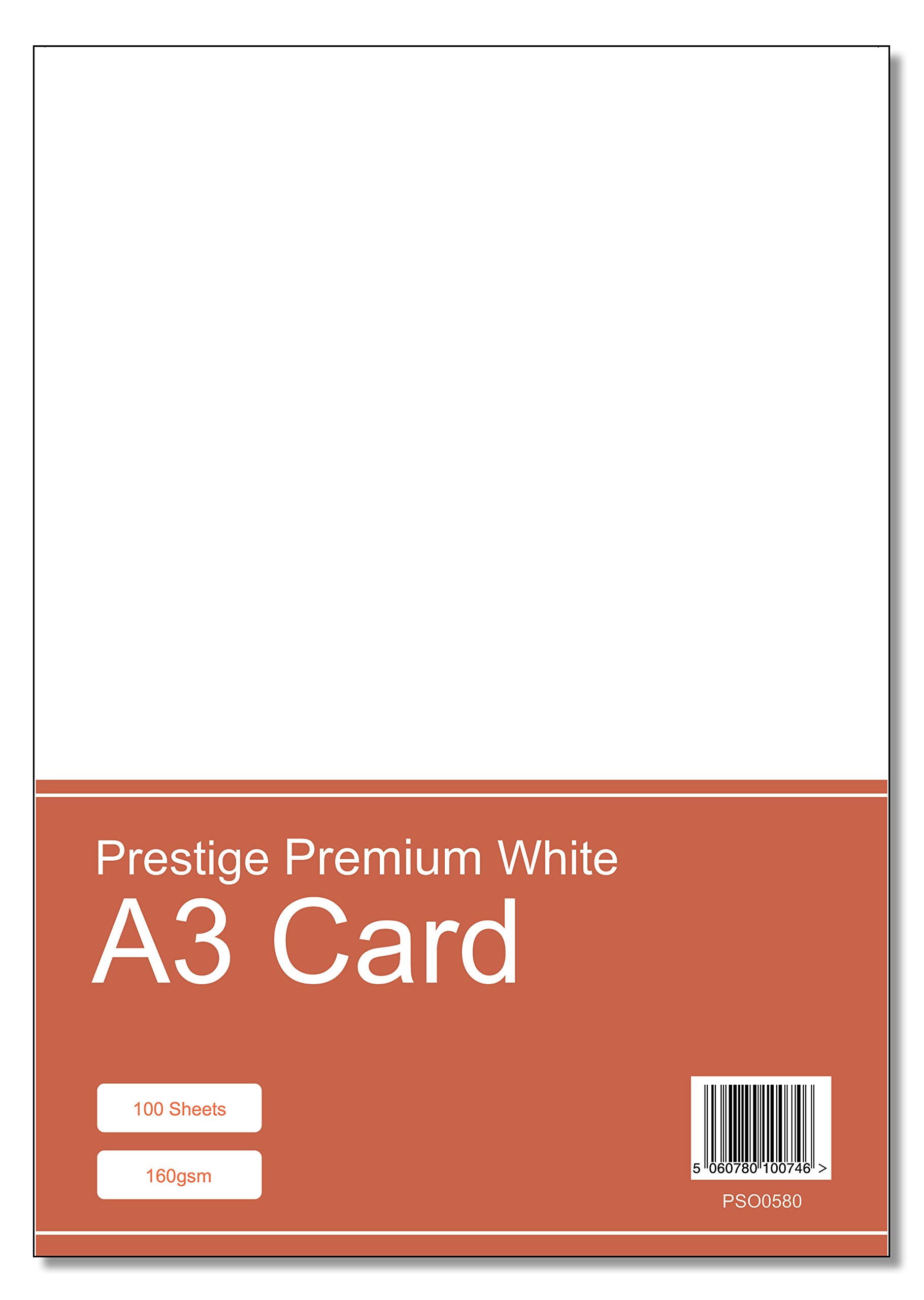 160gsm White Card Pack A3-100 Sheets : Amazon.co.uk: Stationery ...