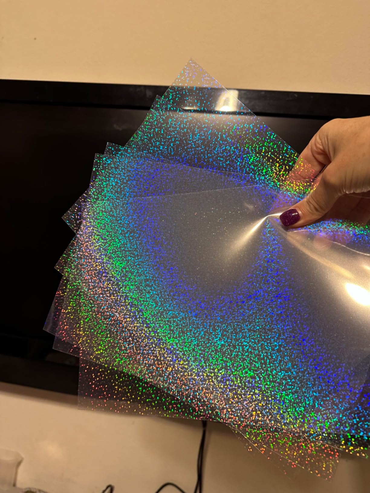 $2/mo - Finance ROADPLUM 40 Sheets Holographic Laminate Sheets, 8 Types ...