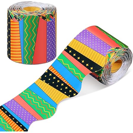 Amazon.com: Bulletin Board Borders Decorations 90 Pieces 100 Feet ...