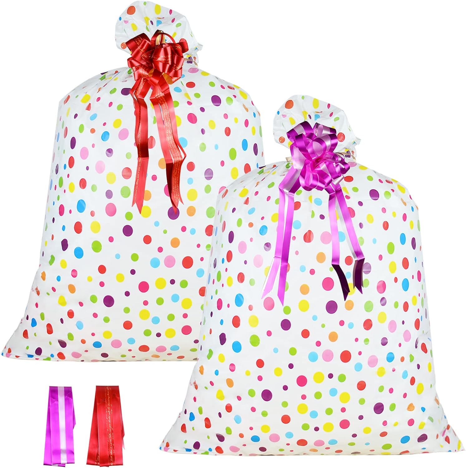 Amazon.com: 2 Pcs Large Gift Bags Oversized Plastic Storage Bags 48"x ...