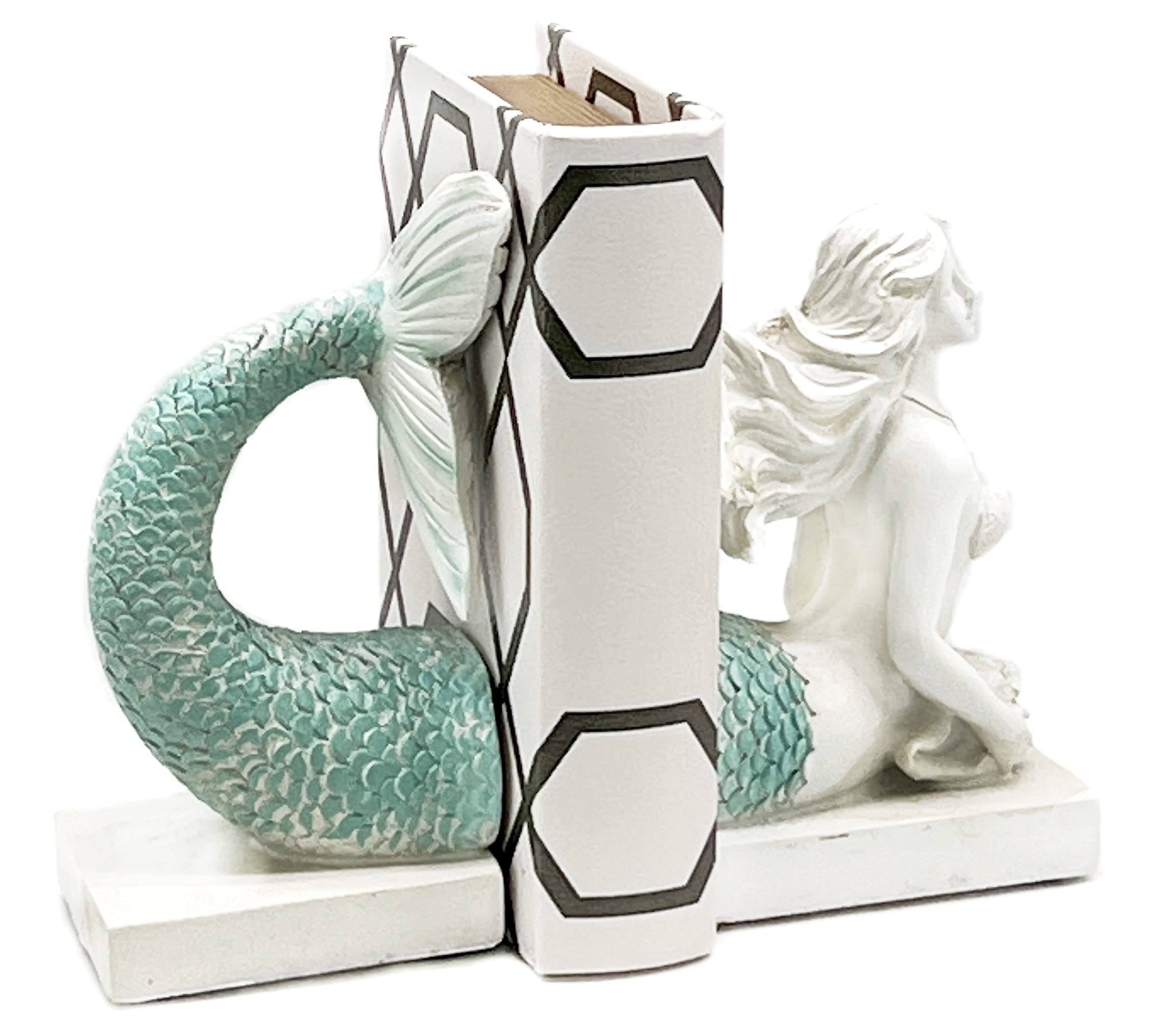 Ceramic Mermaid Bookends