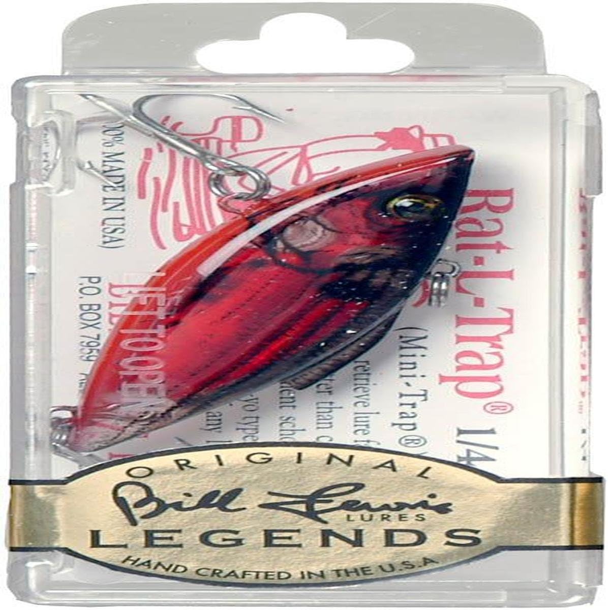 Rat-L-Trap Lures 1/4-Ounce Mini Trap (Lectric Red Shad) : Amazon.co.uk ...