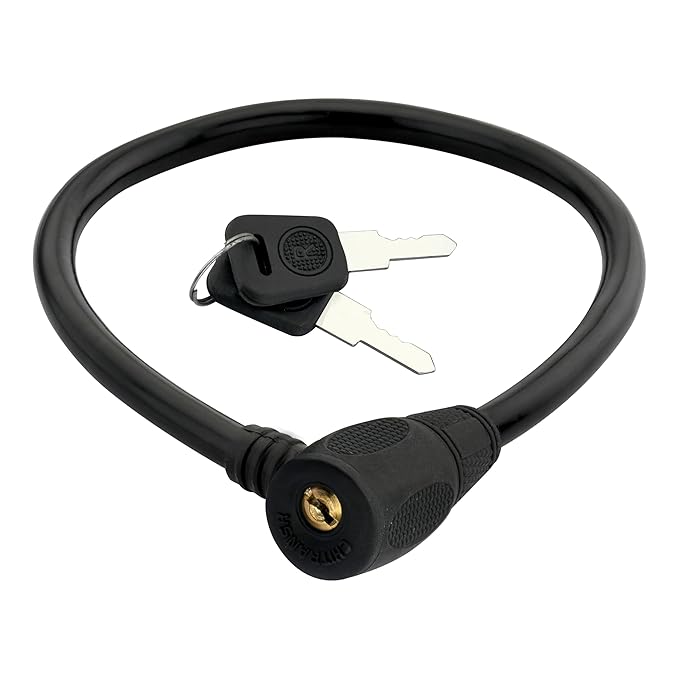 Bergo Heavy Duty Cable Lock Anti-Theft Safety Lock with 2 Keys for ...