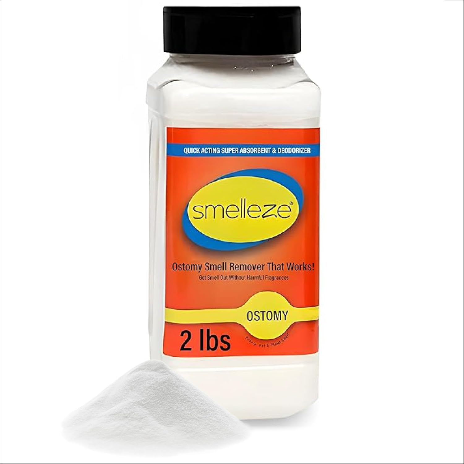 SMELLEZE Ostomy Bag Smell Removal Deodorizer: 2 lb. Granules Eliminate ...