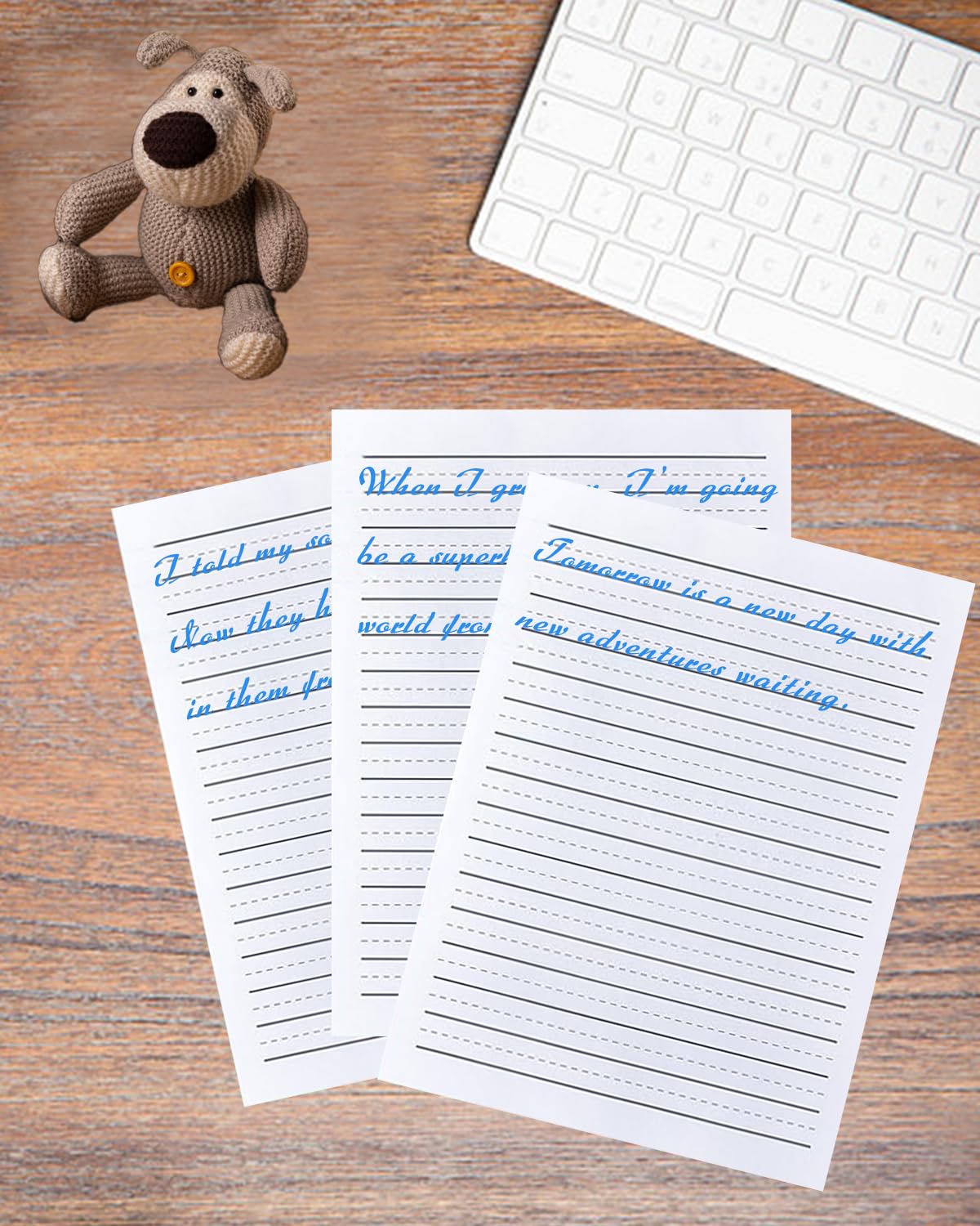 Raised Line Paper For Handwriting Kindergarten Writing Paper - 100 ...