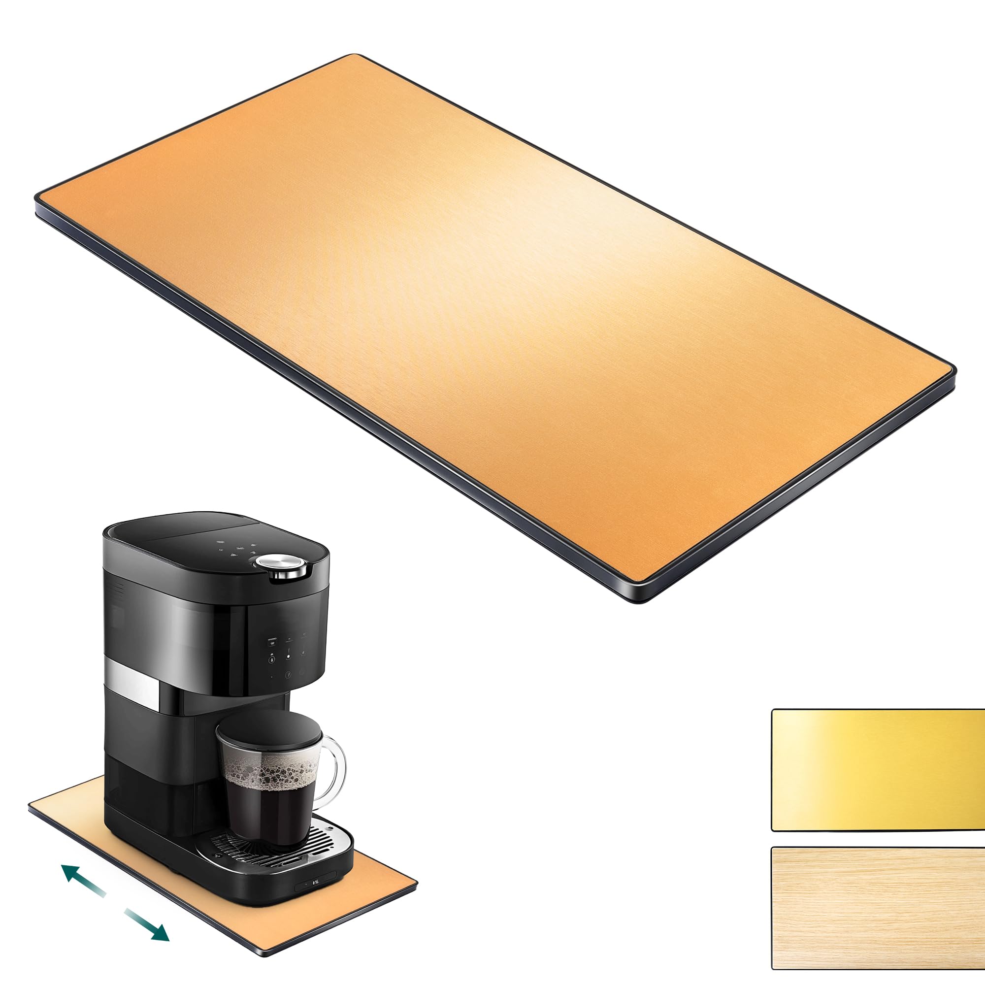 Amazon.com: Kitensil Aluminum Appliance Slider, Sliding Tray for Coffee ...