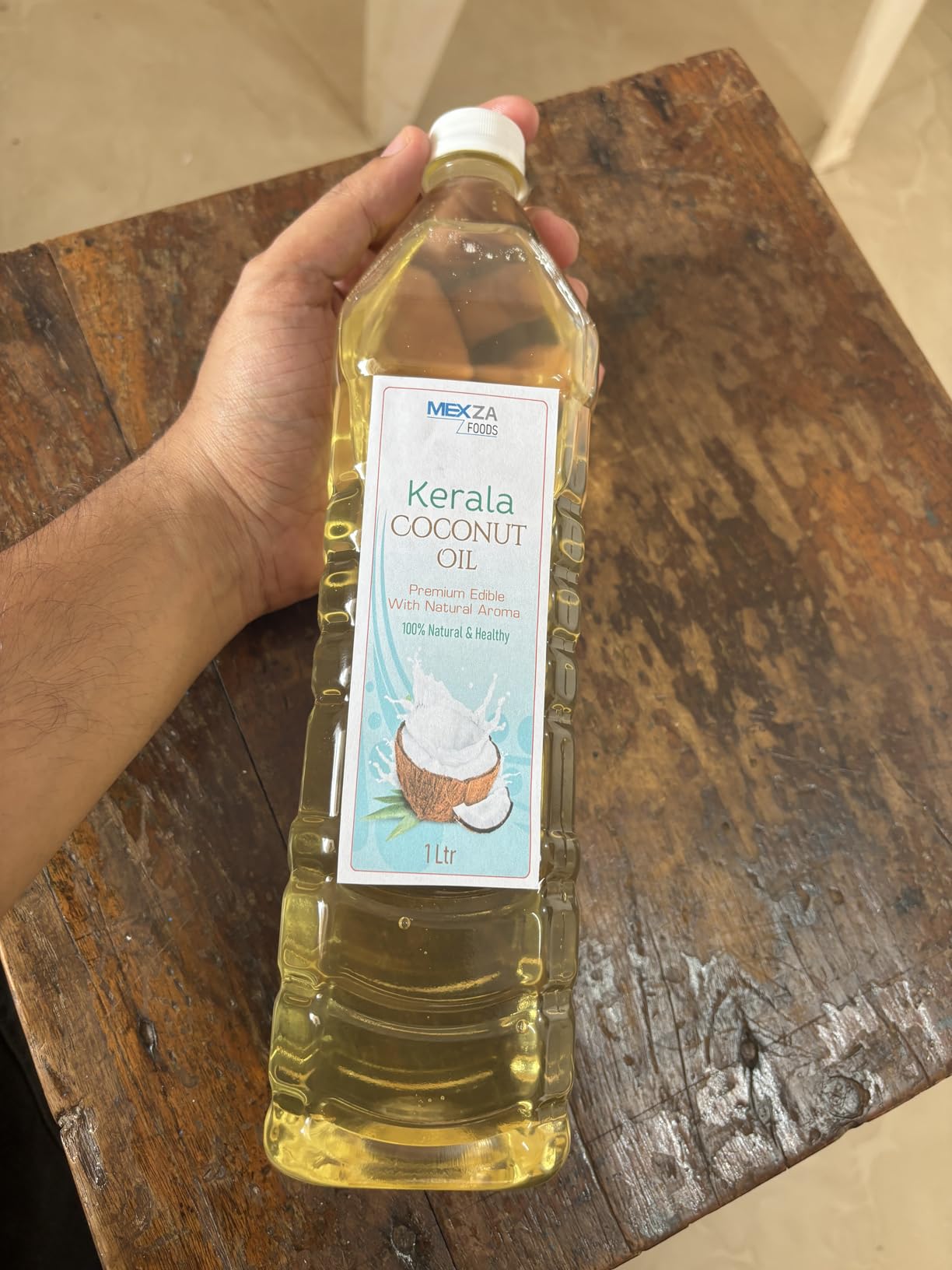 Pure Coconut cooking oil 1 Litre - 100% natural,pure,edible, hair care ...