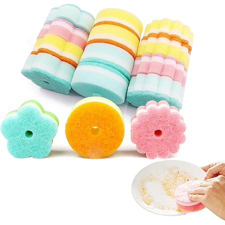 Amazon.com: Individually Wrapped Sponges, Kitchen Cleaning Sponges Bulk ...
