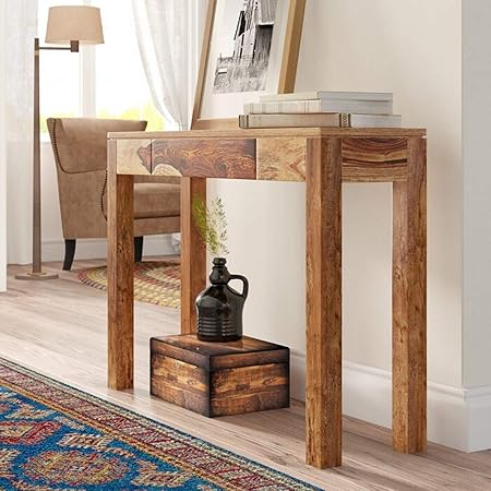 Crystal Wooden Art Solid Sheesham Wooden Console Table | Console Tables ...